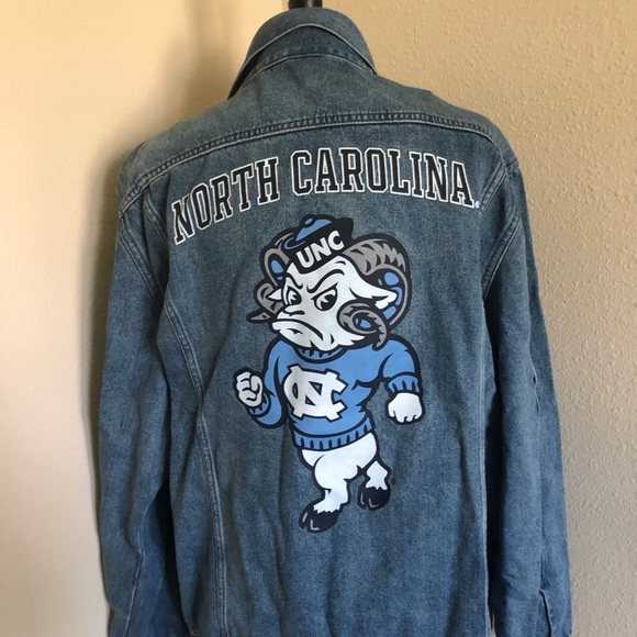 PINK Victoria's Secret | Jackets & Coats | Unc Tar Heels Denim Jean ...
